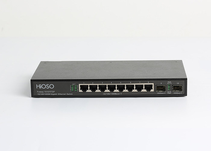 16K MAC Learning 8 1000M TP 2 1000M SFP Ports SFP Fiber Switch 10 Ports