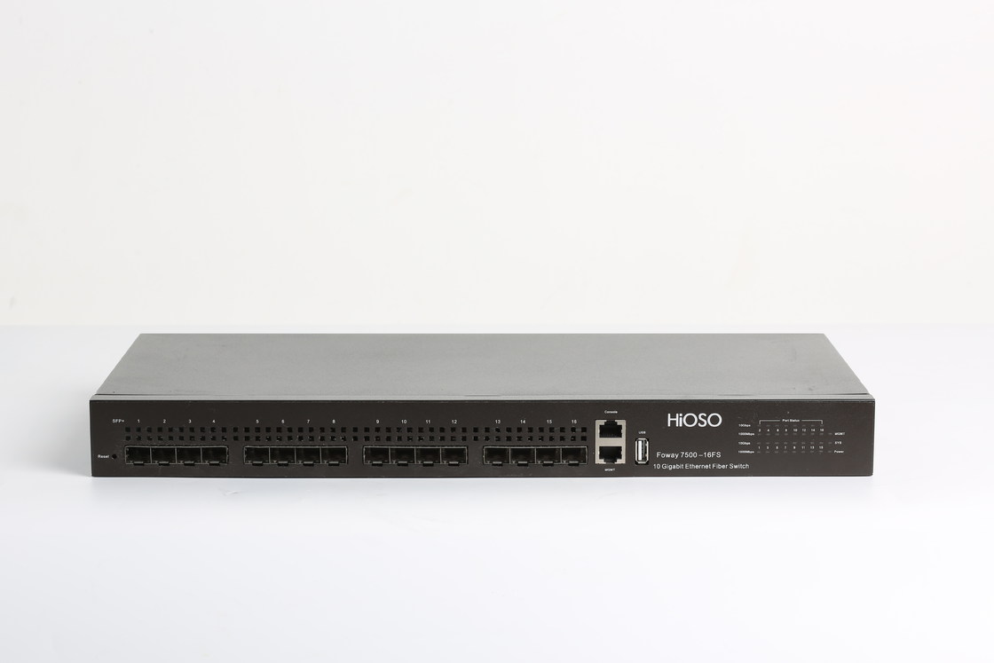 16Mbit 6 10G SFP+ FX Ports Fiber Cable Switch Support SFP Hot Plug