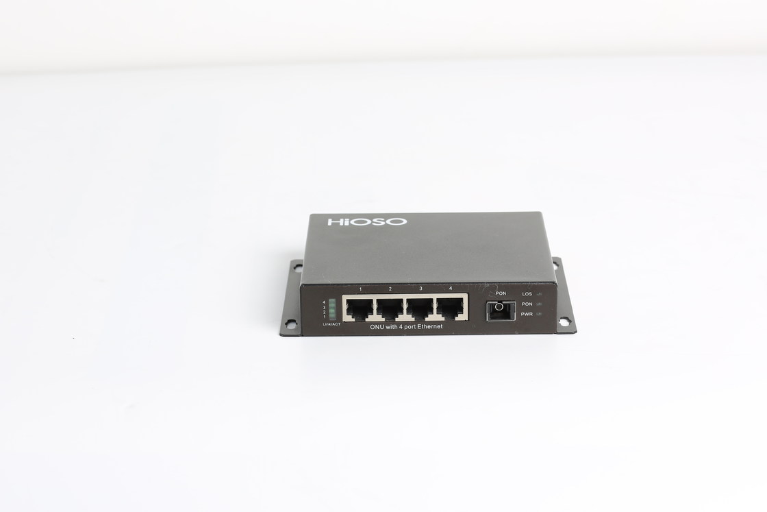 20km Transmission DC 12V 4 10/100M Ethernet Ports GPON ONU Device For ...