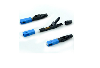 High Return Loss 0μm Apex Offset SC Fast Connector , Fiber Optic Quick ...