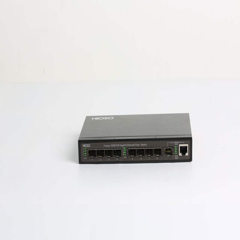 CCC Approval 8 1000M SFP Ports 850nm Fiber Optic Switch 8 Port