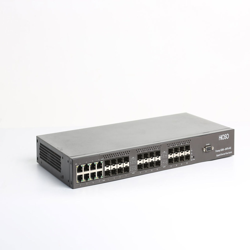 16 1000M SFP 8 Combo Uplink Fiber Switch Fiber Optic Switch 24 Port