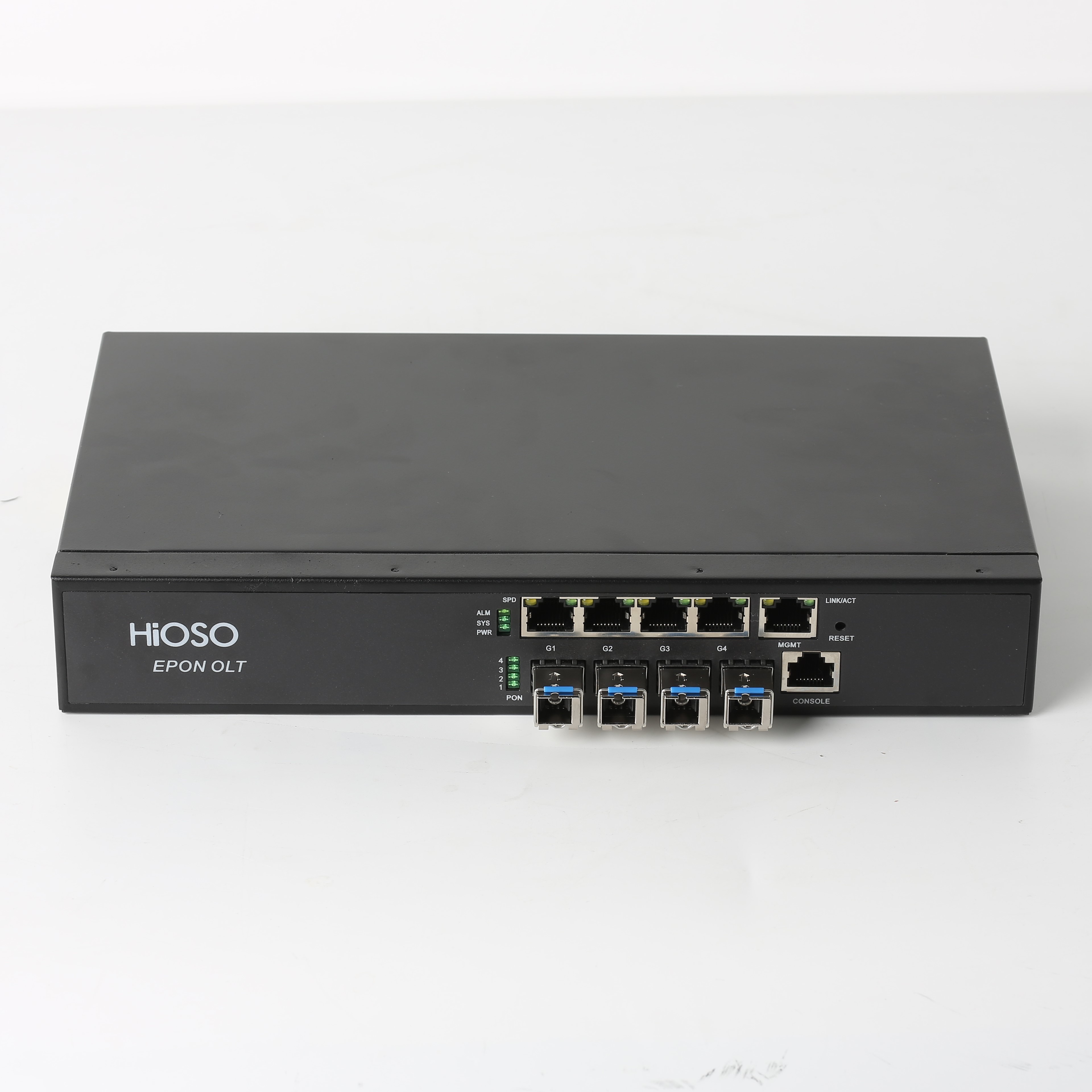 4 Ports 1000M RJ45 Epon Olt Fiber Optic Equipment HiOSO HA7004T