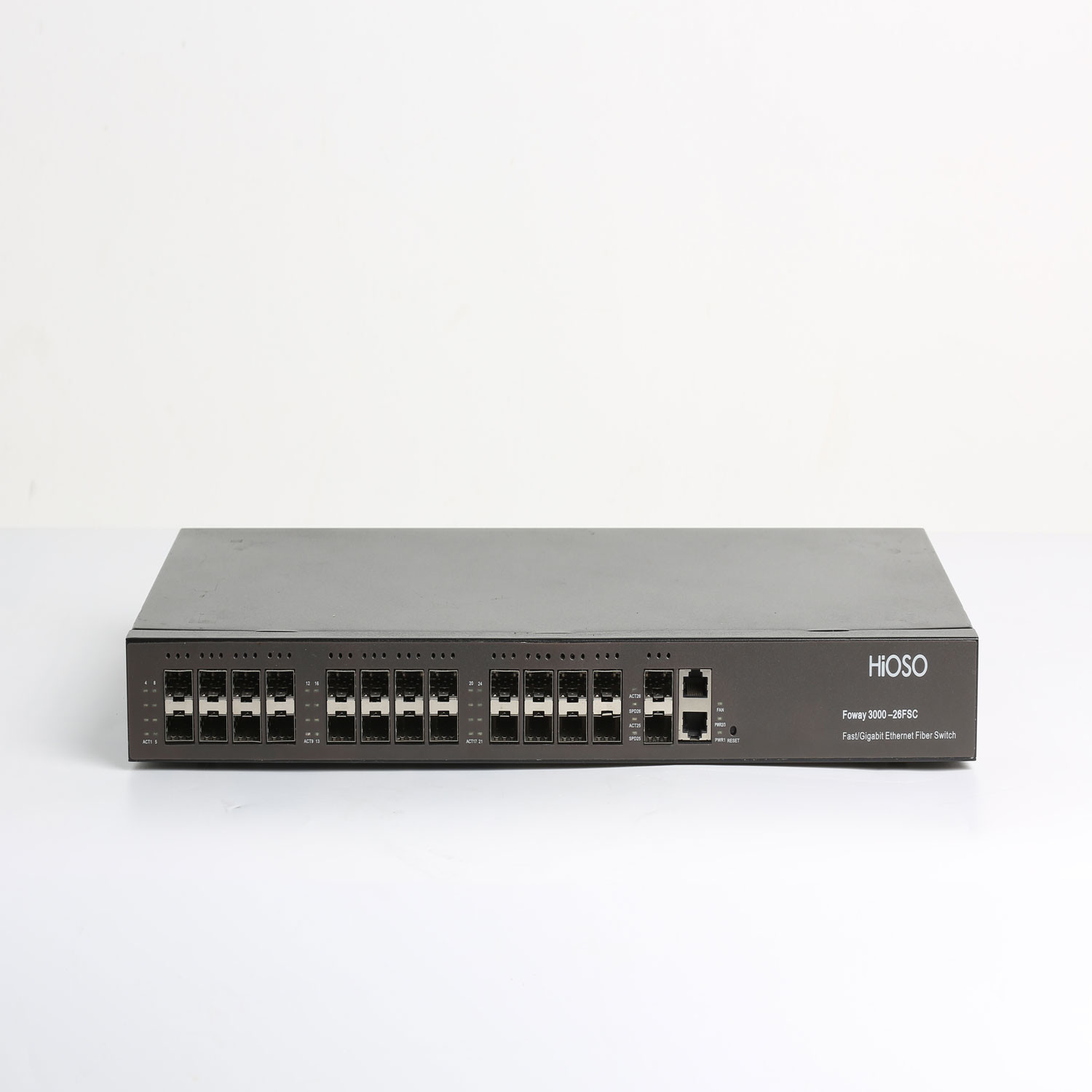HiOSO Gigabit WEB Management 1U Rack 24 Port Fiber Optic Switch